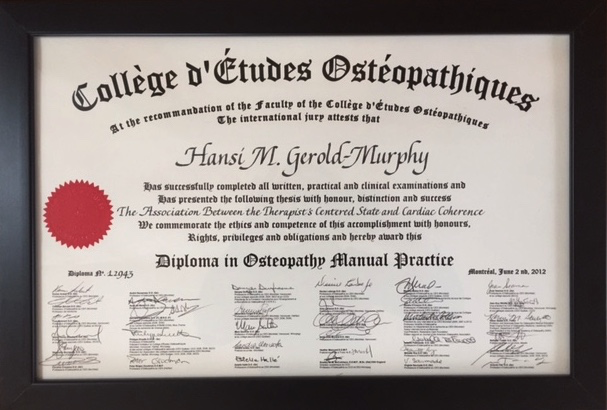 Osteopathic Manual Therapy | Hansi Gerold-Murphy
